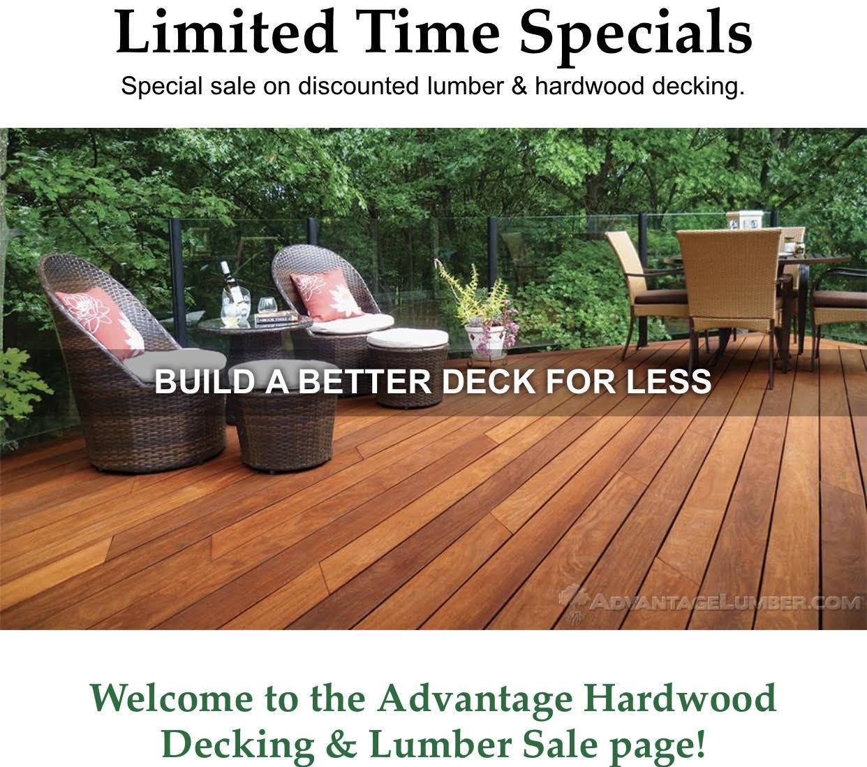 12 Ways to Save Money on Hardwood Decking - AdvantageLumber Blog