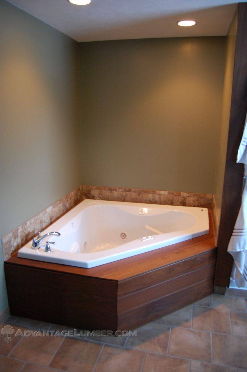 Ipe Wood Shower and Jetted Bathtub - AdvantageLumber Blog