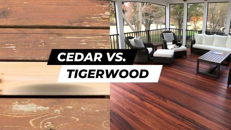 Cedar Deck Boards vs. Tigerwood Hardwood Decking - AdvantageLumber Blog