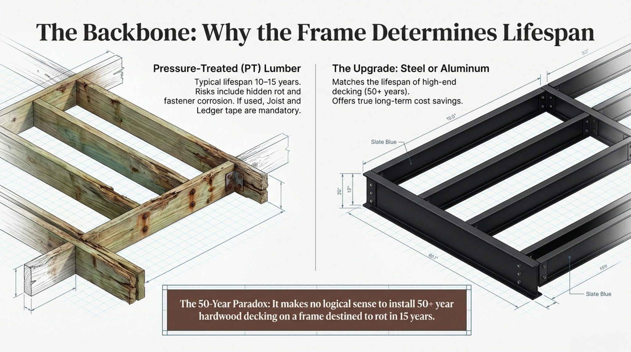 Why Deck Framing Is More Important Than the Deck Boards - AdvantageLumber Blog